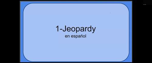 1-Jeopardy en español for Spanish ESL EFL ELD SLIFE by The Biliteracy ...