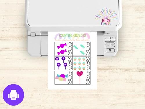 Educational worksheet. Learning to count. Home school, pre-school ...