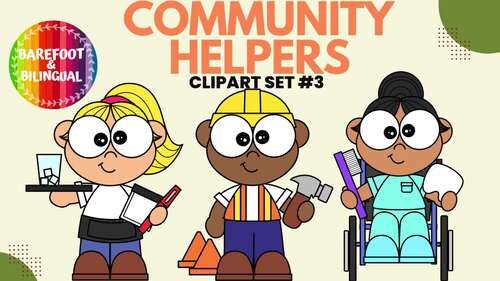 Community Helpers Clipart Set 3 of 4 | Social Studies Clipart | Career Day