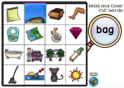 CVC Words Boom Cards Game 3 by Busy Bee Studio | TPT