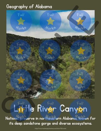 Geography of Alabama Real Photo Posters Colorful Boho Class Decor ...