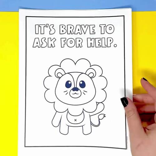 Positive Thinking Affirmations Coloring Pages Mindful Calming Corner ...