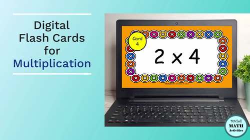 Digital Multiply by 2 Flash Cards for Multiplication Fact Fluency