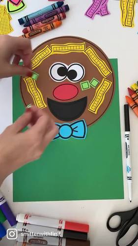 Gingerbread Place Value Activity Craft December Christmas 1st grade ...