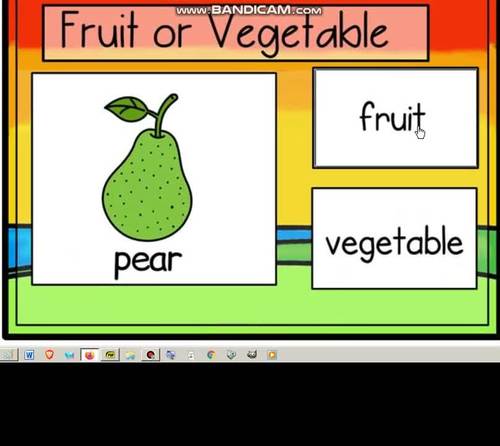 Fruit or vegetable boom game by Murphys lesson design studio | TPT