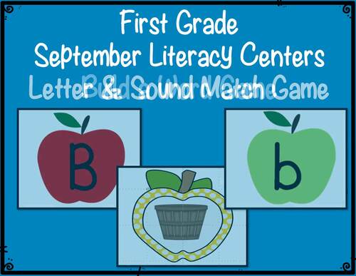 First Grade Literacy Centers: Eight September Themed Centers & Activities