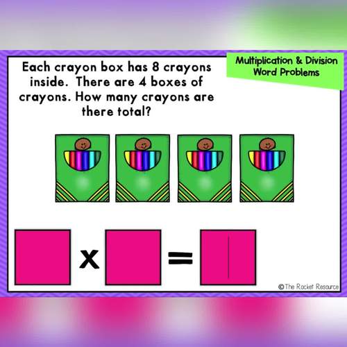 Multiplication & Division Word Problems BOOM™ Cards 3.OA.3 | TPT