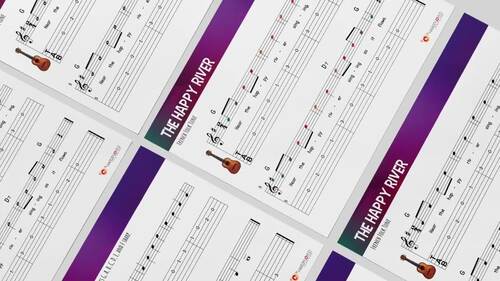 The Happy River - French Folk Tune | Easy-to-Play Guitar Sheet Music