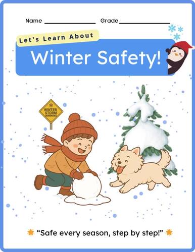Let’s Learn About Winter Safety! – Reading Comprehension Worksheets