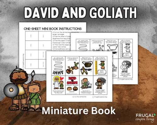David and Goliath Bible Crafts for Kids, 1 Samuel 17 Story of David ...