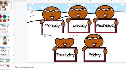 1st grade virtual morning work Week 3 December Google Slides_Spanish