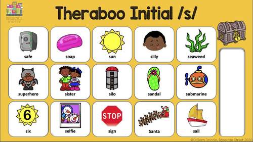 Theraboo S Sounds: No Print Interactive Cariboo Game for Speech Teletherapy
