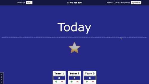 3rd Grade Dolch Sight Words Jeopardy Games Set - Interactive Online Games