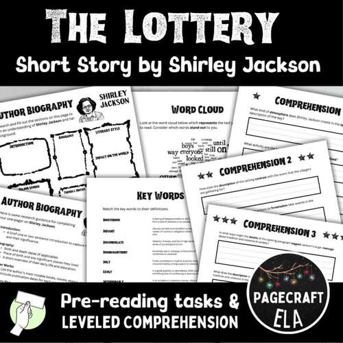 The Lottery by Shirley Jackson – Pre-Reading & Leveled Comprehension ...