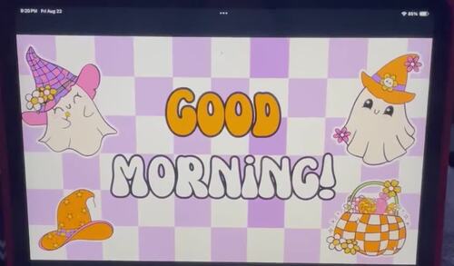 Retro Halloween Daily Agenda Slides / October Morning Routine Slides ...