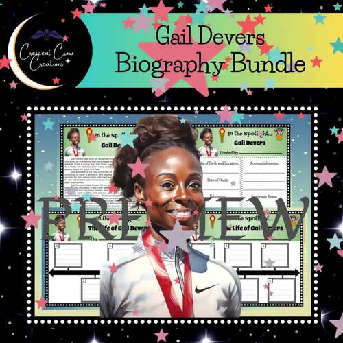 Sports Athlete and Medalist Gail Devers Biography Bundle | TPT