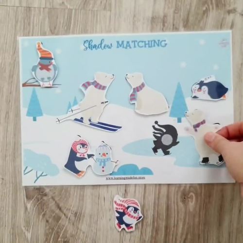 Winter Learning Binder Preschool Math Literacy Centers Toddler Busy Book