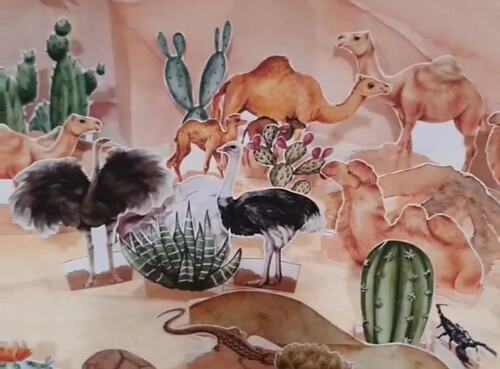 Build a Desert, Paper Diorama, Habitat Diorama, Classroom Decor ...
