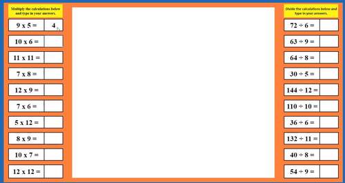 Digital Pixel Art NO PREP Ocean Multiplication and Division to 12 ...