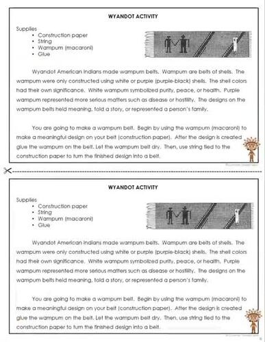 Historic American Indians of Ohio Activities by Summer Sweetness