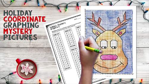 Christmas Hannukah Activities Holiday Math Coordinate Graphing Mystery ...