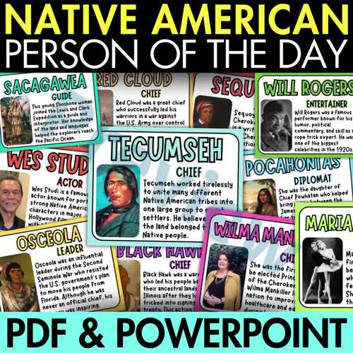 Native American Heritage Month Posters Biography Bulletin Board ...