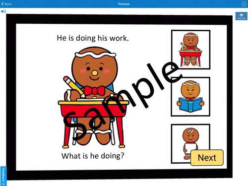 Open Ended Task Cards Gingerbread Actions BOOM Card Deck Speech ...