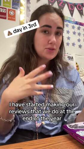 3rd Grade Math End of Year Spiral Review Poop Themed Packet by MadzForMath