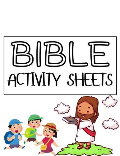 Printable Bible Activity Sheets for Kids | Christian Sunday School ...