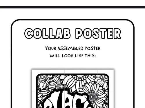 Black History is World History Collaborative Coloring Poster, Africa ...