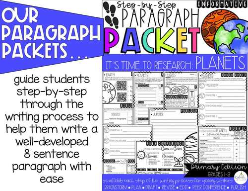 Planets | Guided Research Paragraph Packet | Informational Paragraph ...