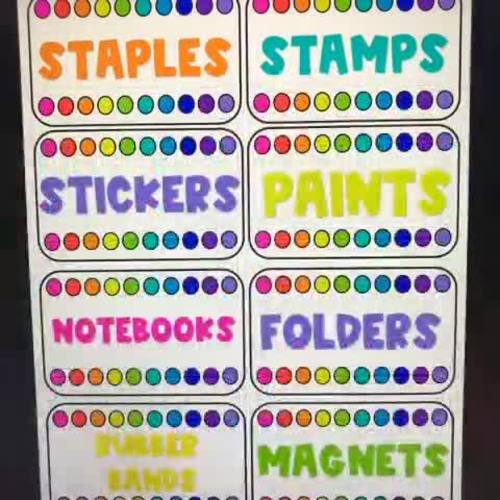 Rainbow Bright Classroom Labels plus Teacher Toolbox Labels by Read ...