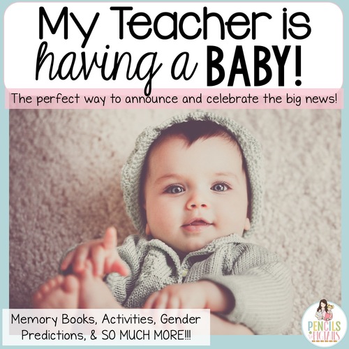 Teacher Pregnancy Announcement and Celebration Activities | TPT