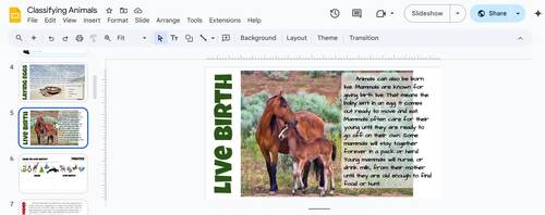 Classifying Animals (Google Slides Lesson) Distance, Virtual | TPT