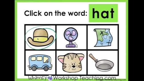 Boom Cards Phonics Click The Word Short A Digital Task Cards Distance ...