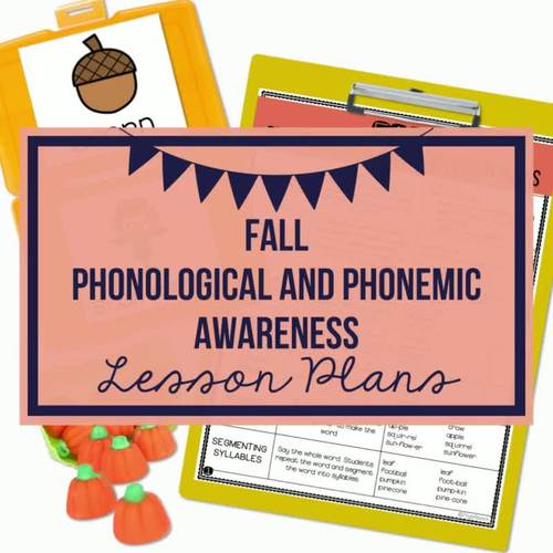 Fall Phonological Awareness, Phonemic Awareness Activities and Lesson Plans