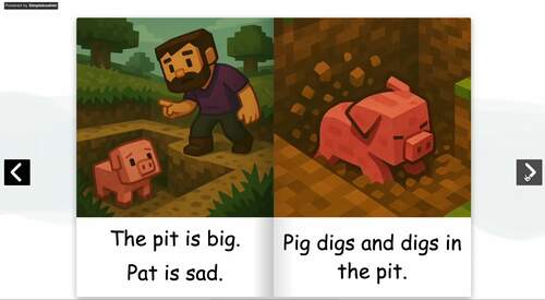 Minecraft Decodables | PDF Phonics Readers | Levels 1-10 [Bundle]