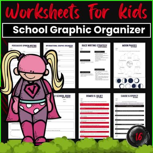 High School Graphic Organizer Worksheets activities for kids | TPT