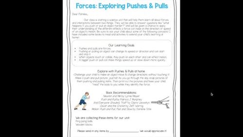 Kindergarten NGSS Physical Science STEM Curriculum Unit (K-PS2-1, K-PS2-2)