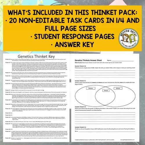Genetics & Heredity - Inquiry Task Cards by Getting Nerdy with Mel and ...