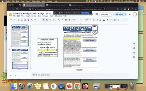 The REAL History of Cinco De Mayo | Reading and Guided Notes - Print ...