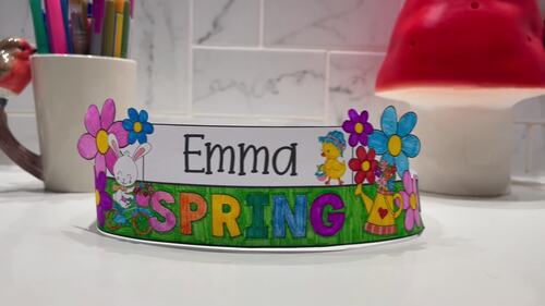 Spring Craft Printable Crown by Lovely Penguins | TPT