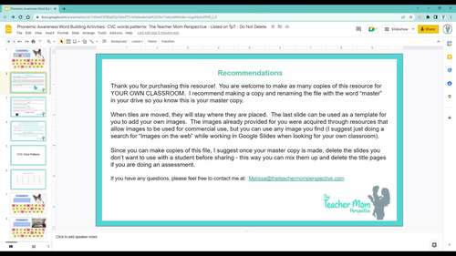 Digital Phonics Word Building Bundle with Word Patterns for Google Slides