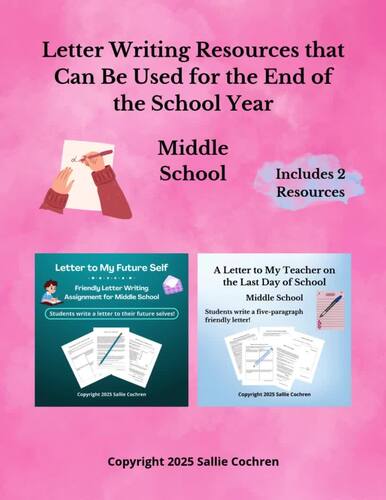 Letter Writing Resources that Can Be Used for the End of the School ...