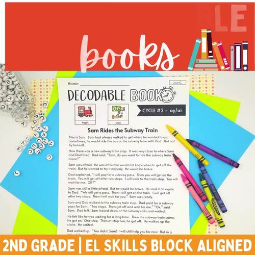 2nd Grade Decodable Readers | 25 Books | EL Skills Block Aligned