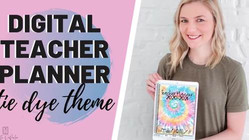 Digital Teacher Planner - Edit with iPad, tablet, Google Slides - Retro ...
