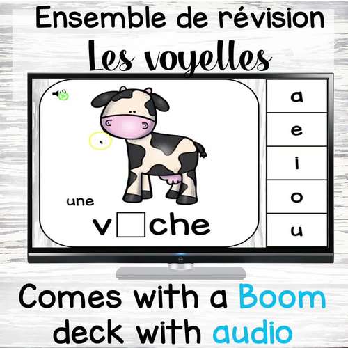 French phonics vowel review révision des voyelles sons simples | TPT