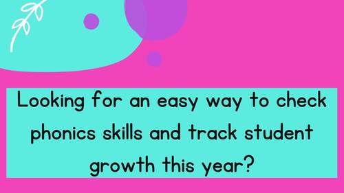 Kindergarten Phonics Assessments | Full Year Skill Checks | Units 1–10