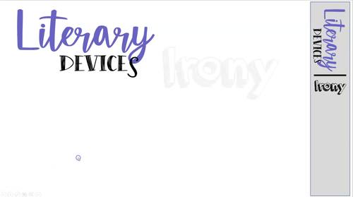 Literary Device: Irony PowerPoint Lesson, Worksheet & Answer Key