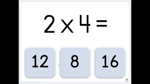 Multiplication on a Number Line, Simple Digital Drills, Multiply by 0 ...